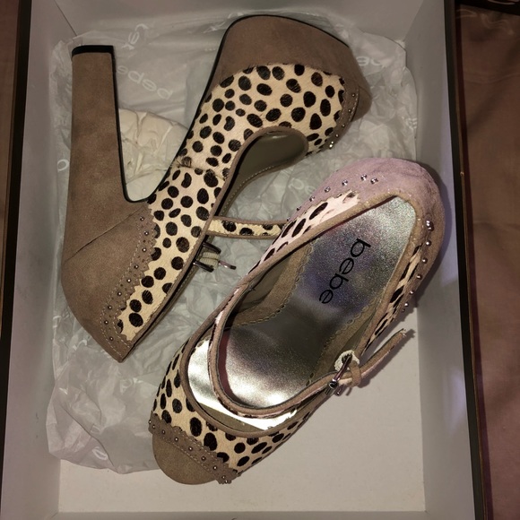 bebe | Shoes | New Bebe Chunky Heels | Poshmark